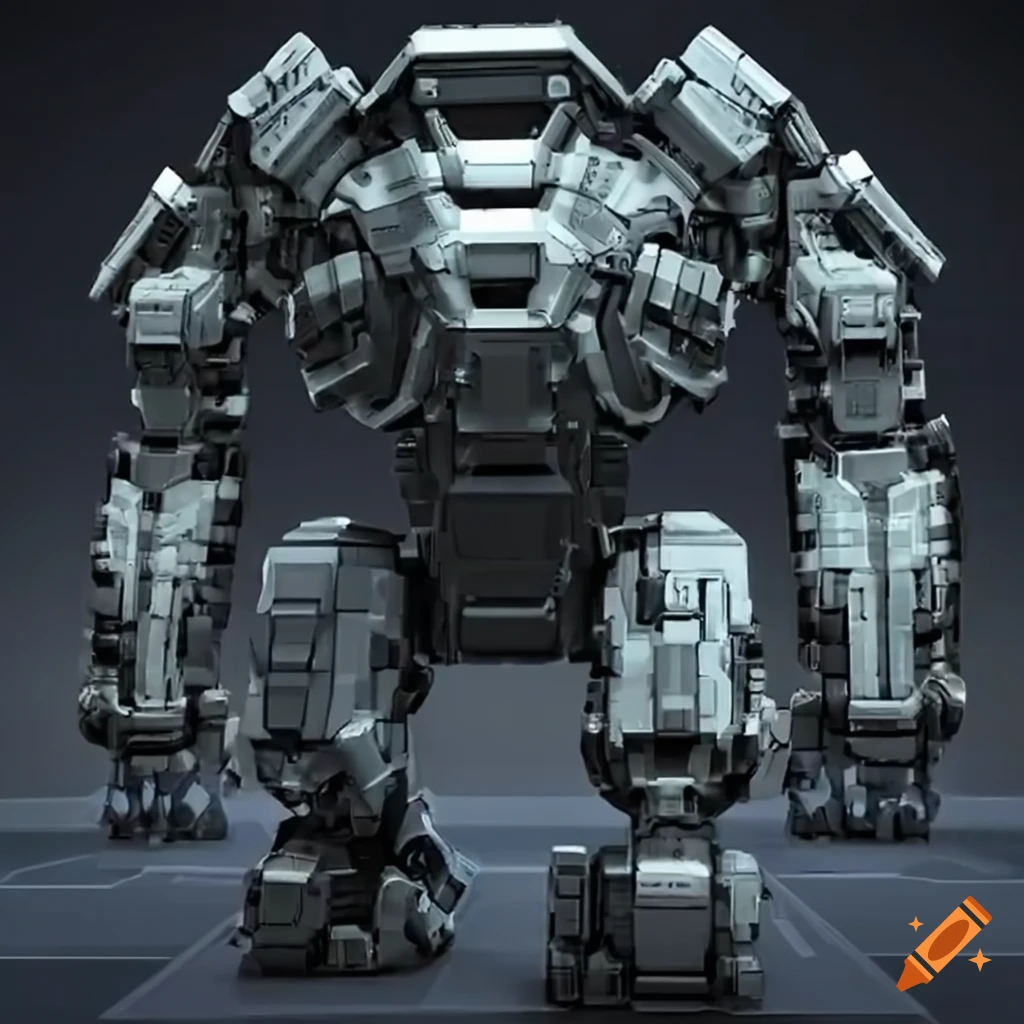 8k full resolution futuristic mech with clean lines on Craiyon