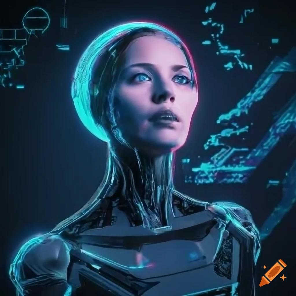 Highly detailed futuristic hologram of alien spacecraft in 4K ...