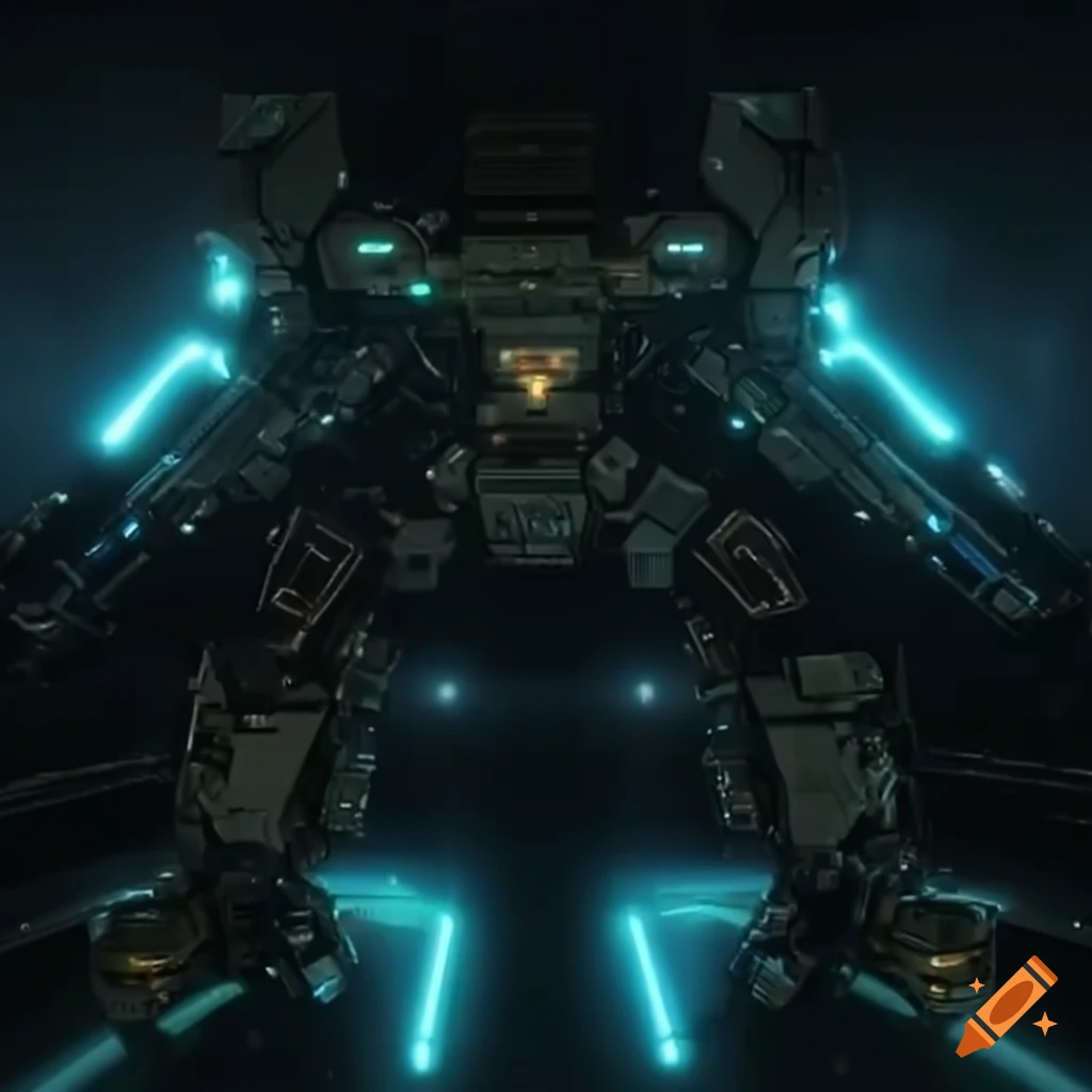 8k full resolution futuristic mech with clean lines on Craiyon