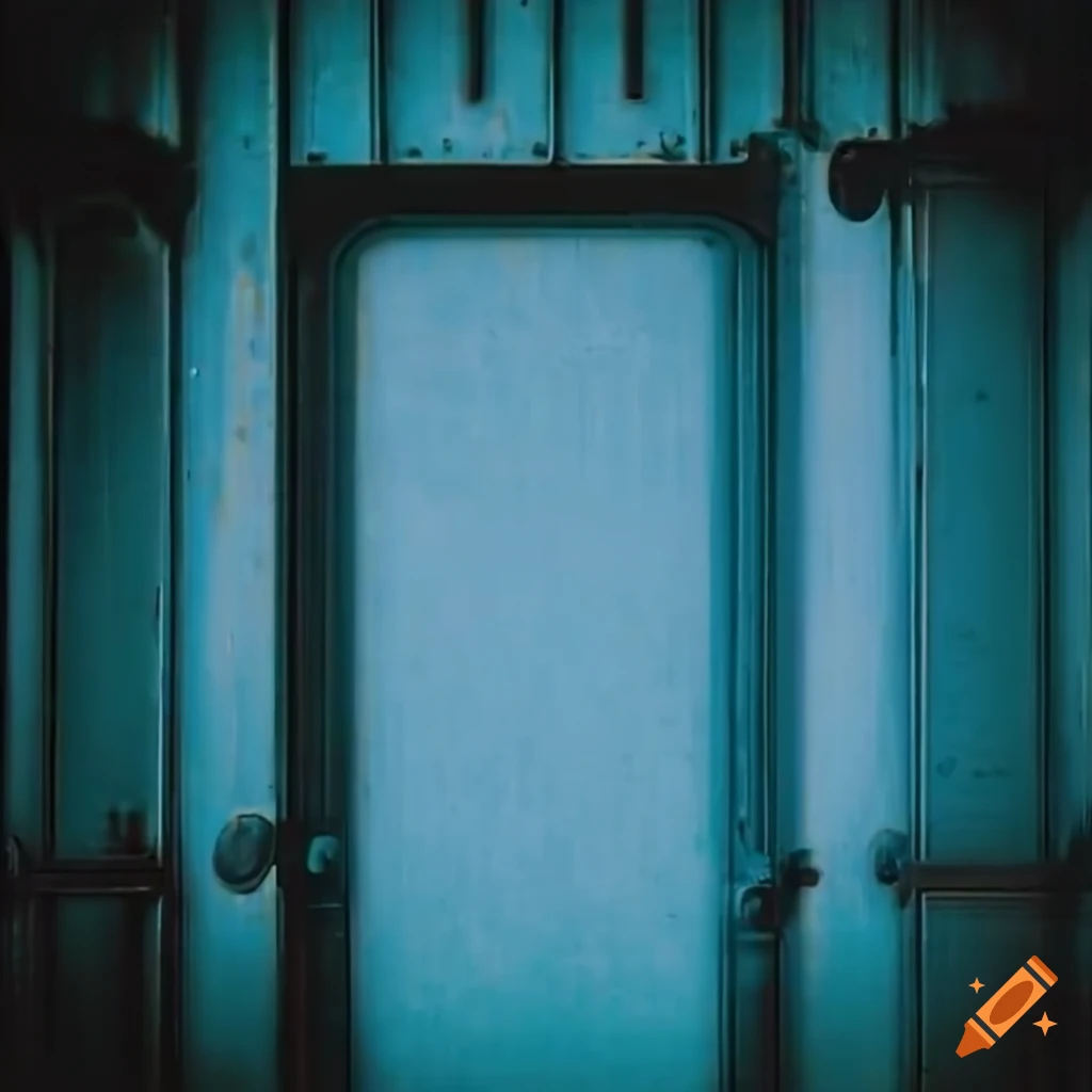 Metal door texture in 80s vhs style on Craiyon