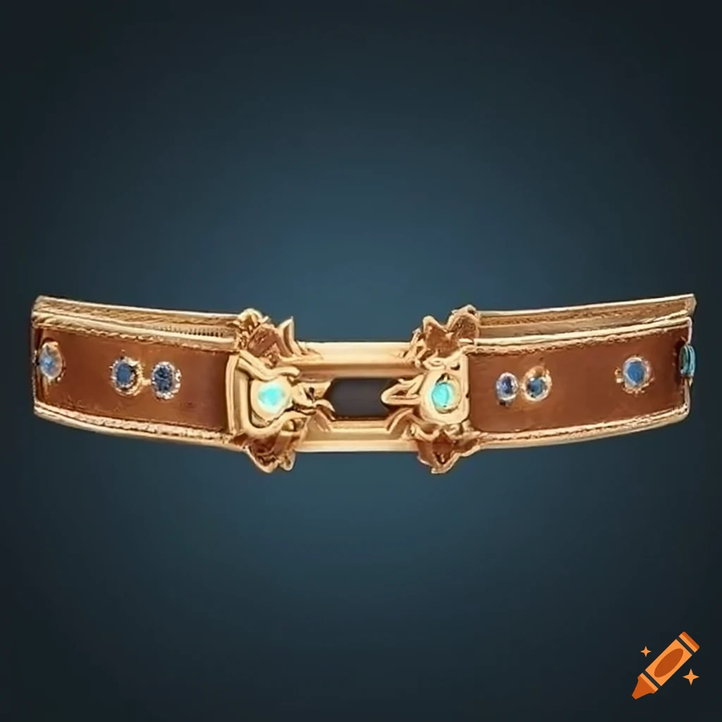 Front view of a noble magic belt on Craiyon