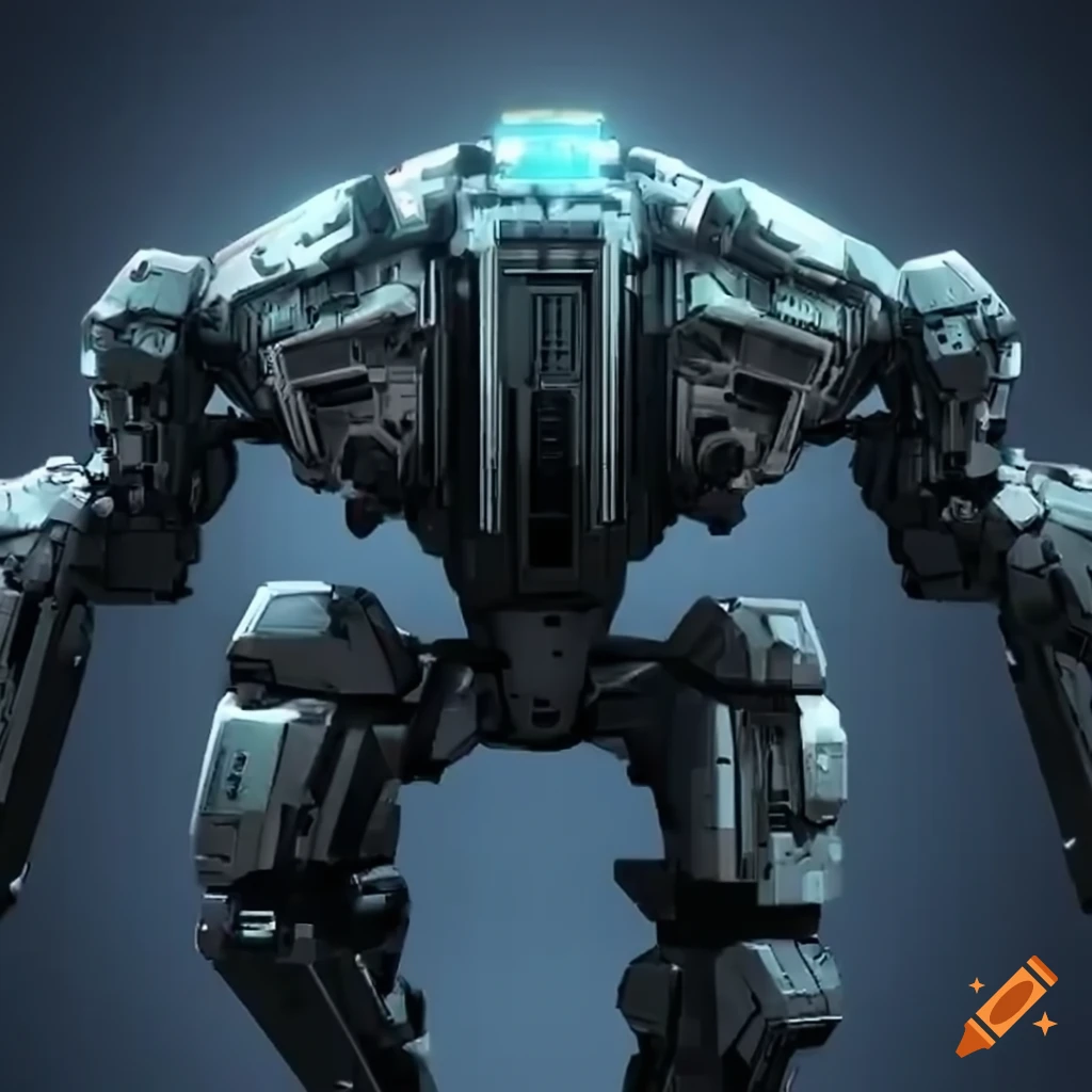 Futuristic mech with clean lines in 8k resolution on Craiyon