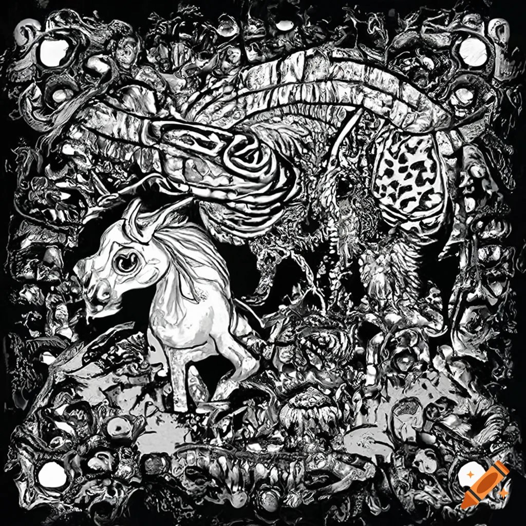 Mythical creatures and mutant omega mart lemon fruit monster in a ...