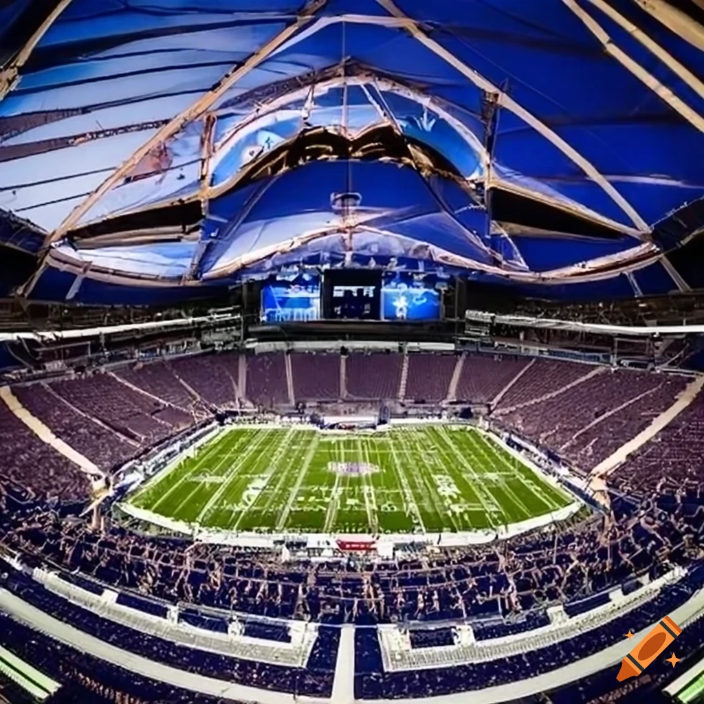 Covered nfl stadium on Craiyon