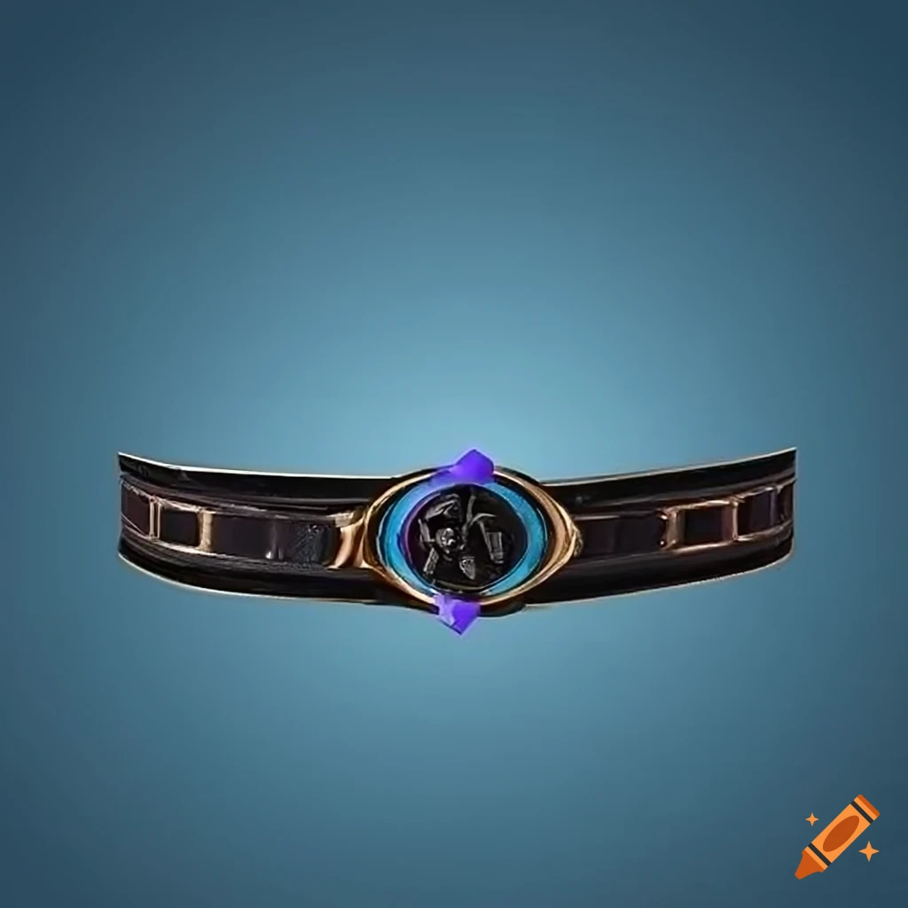 Front view of a magic noble belt on Craiyon