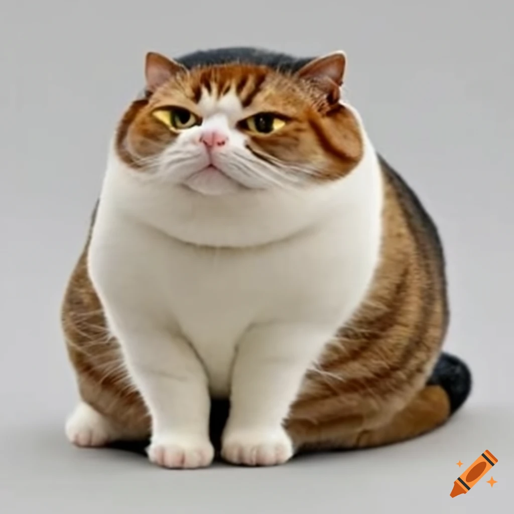 Chubby cat on Craiyon