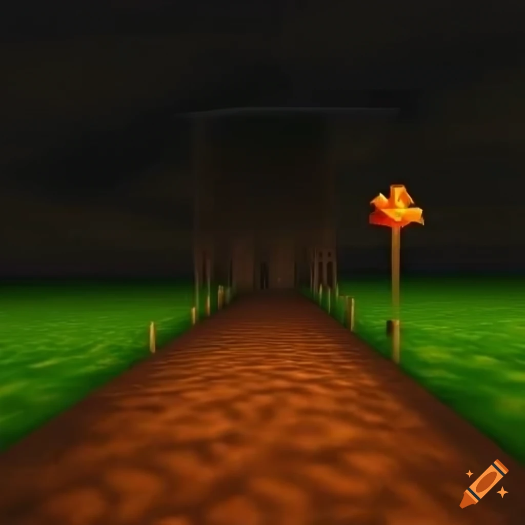 Super mario 64 chamber landscape on Craiyon