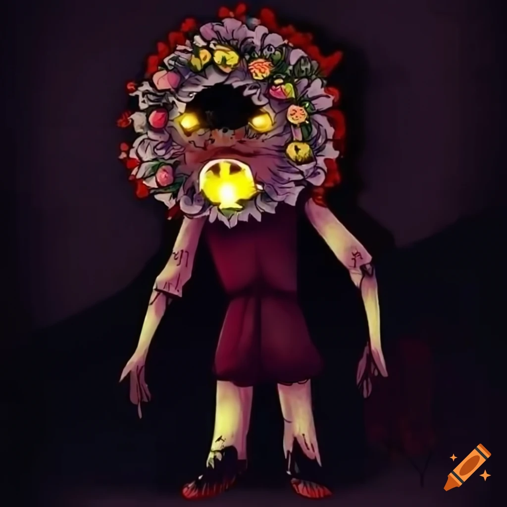 Abnormal entity with flower crown and glowing eyes - wooly shambler on ...