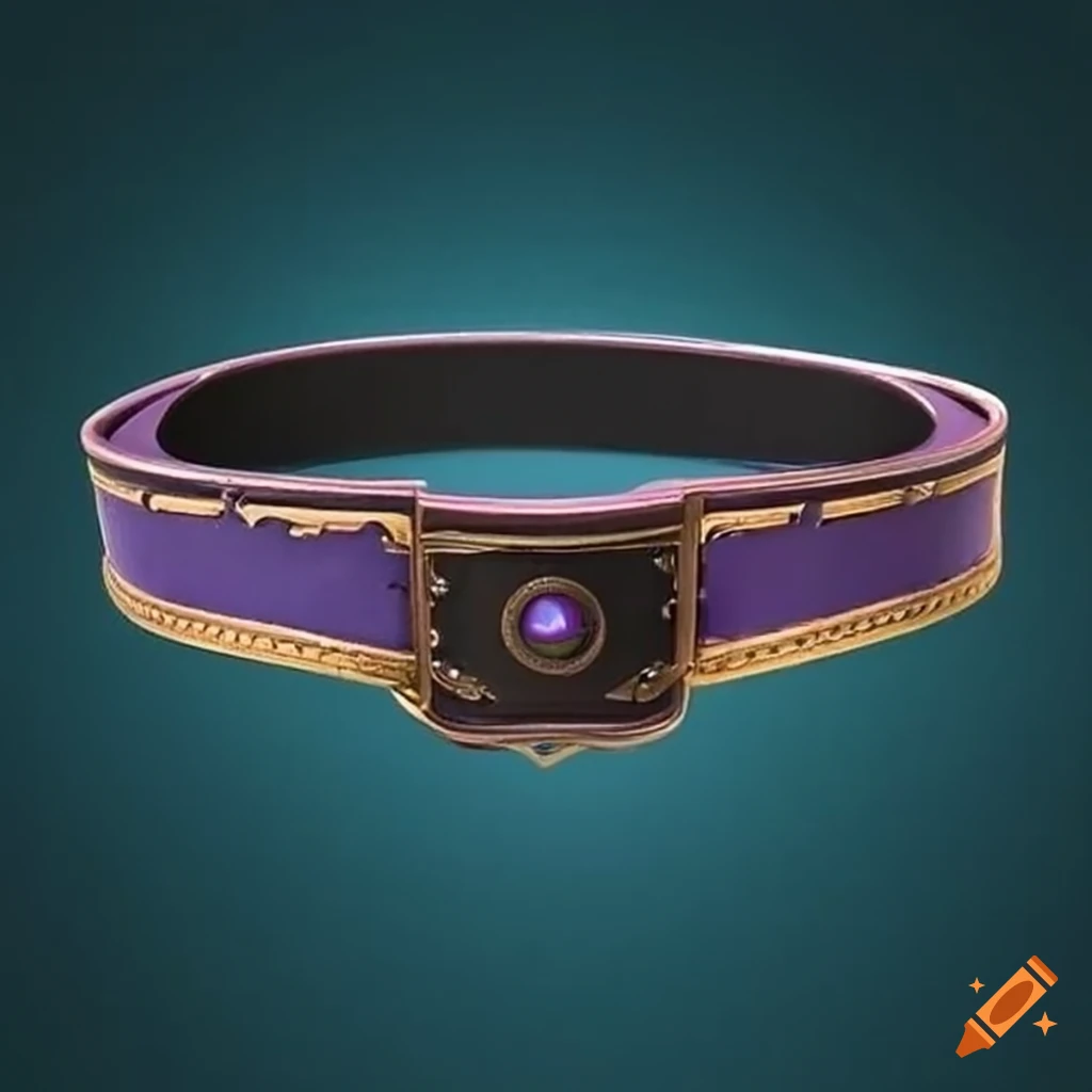 Front view of a noble magic belt on Craiyon