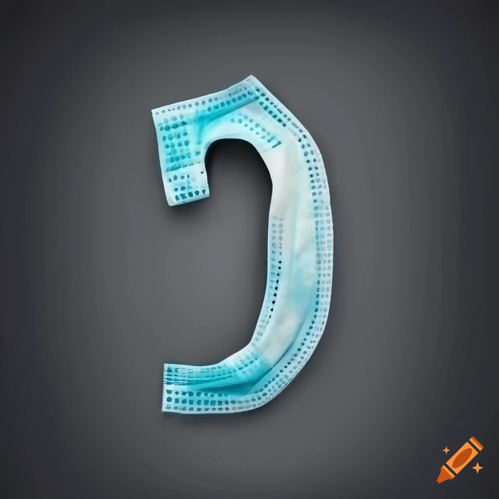 Realistic number four on a surgical mask on Craiyon