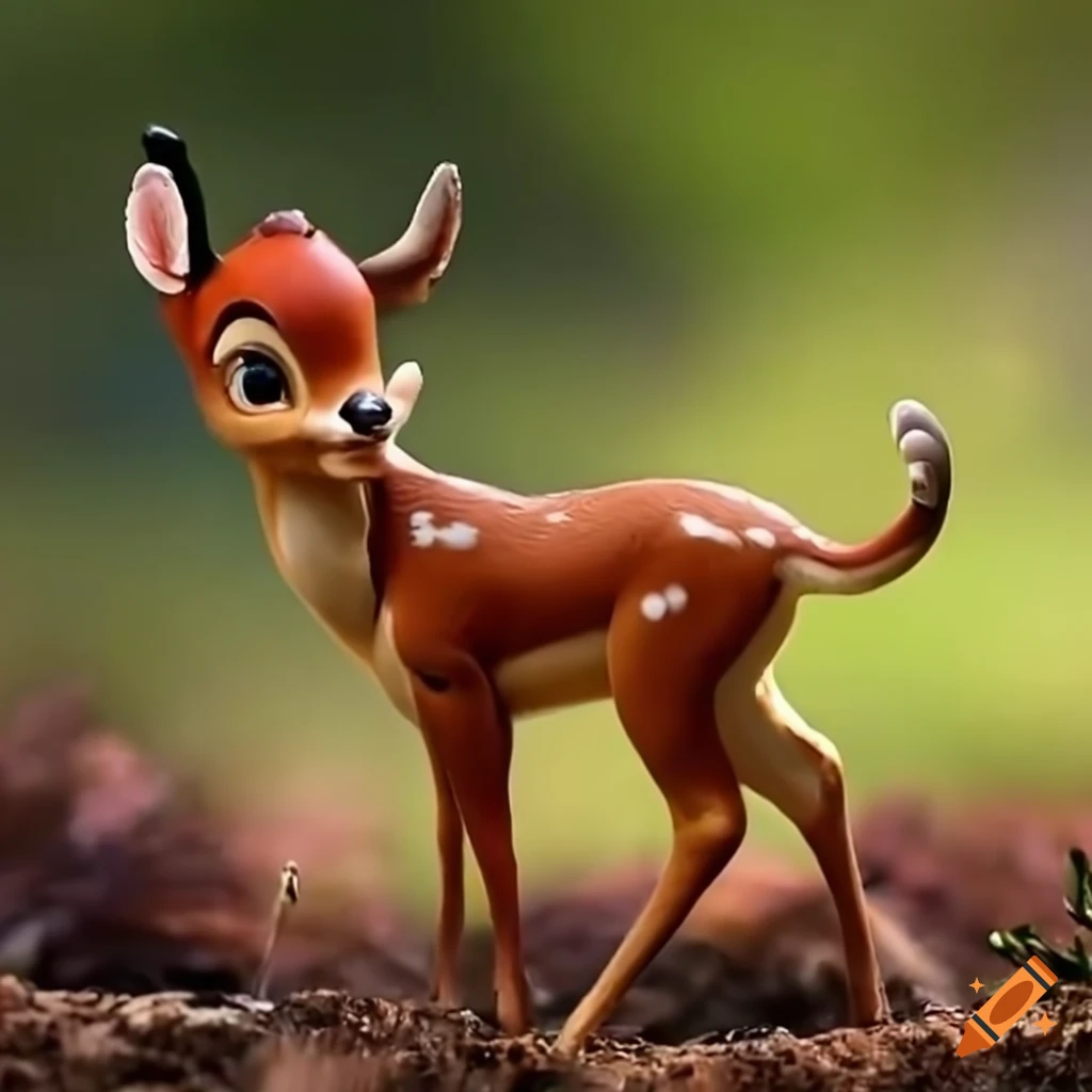 Miniature of bambi the deer in war on Craiyon