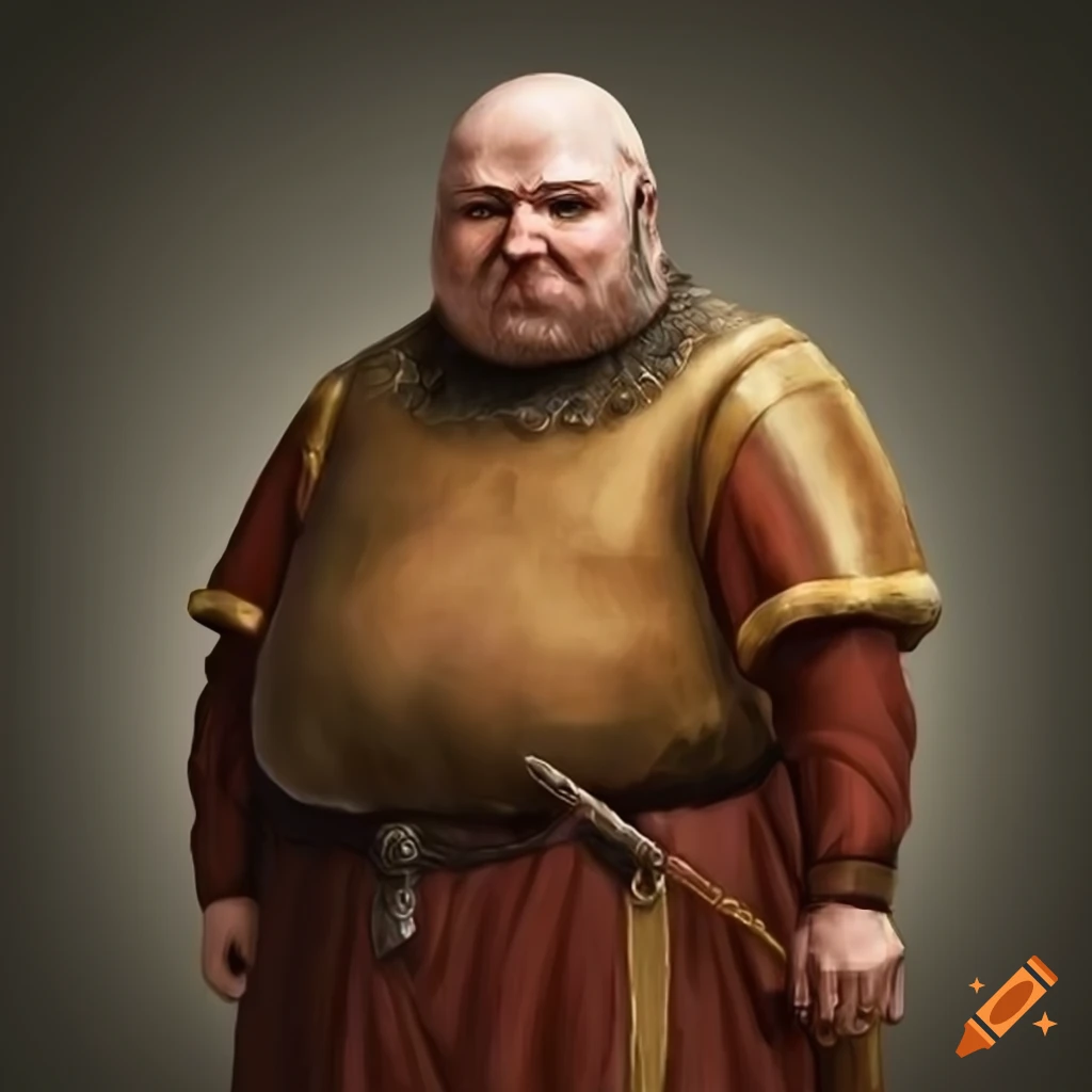 Portrait of a medieval henchman on Craiyon