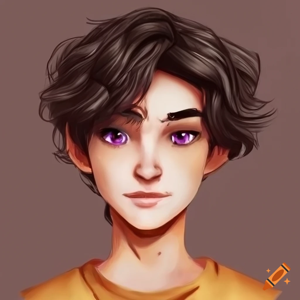 Wavy haired demigod boy character from the Percy Jackson series with ...
