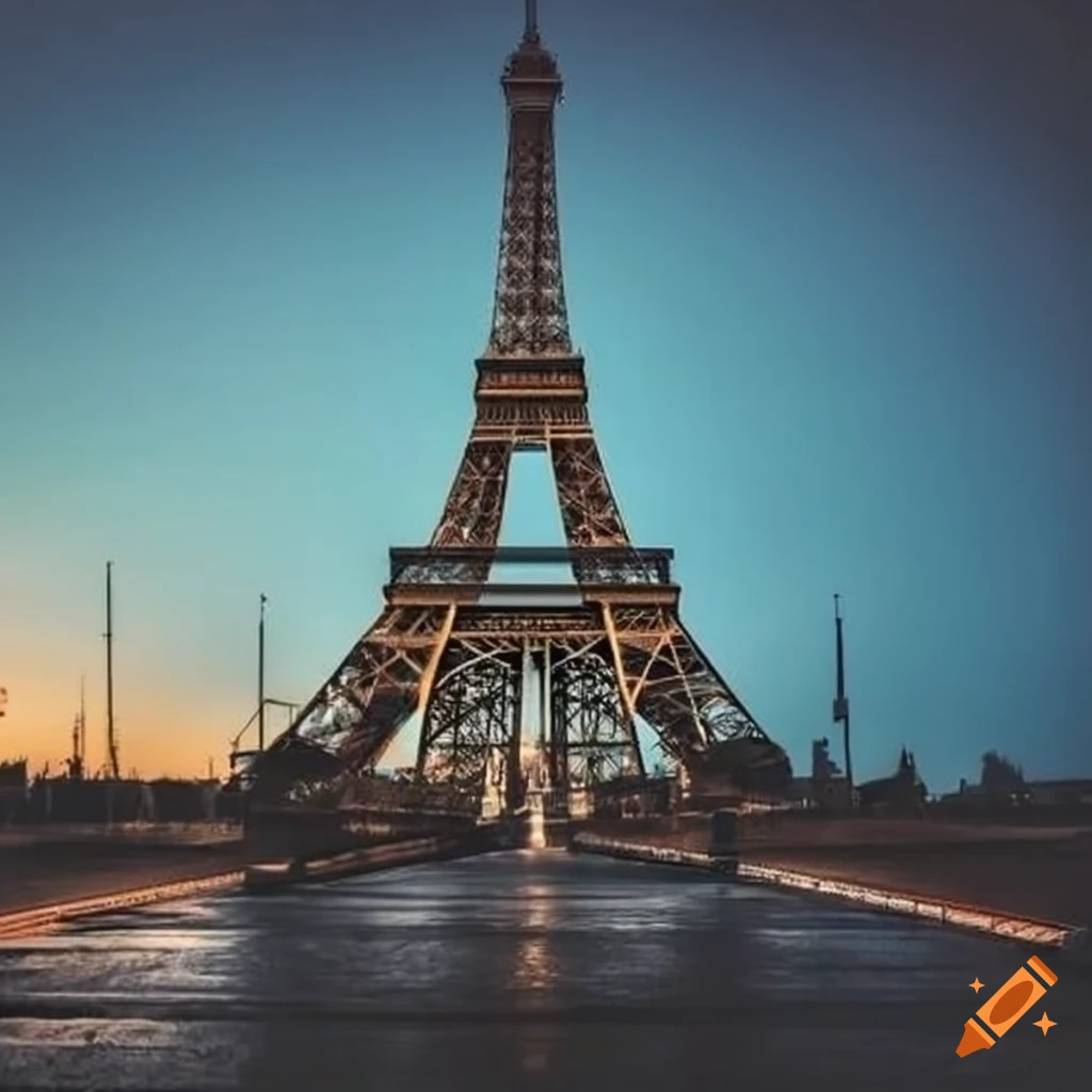 Neighborhood full of eiffel towers on Craiyon