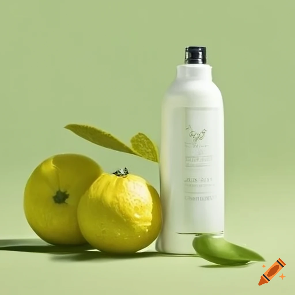 Yuzu green tea flavor shampoo on Craiyon