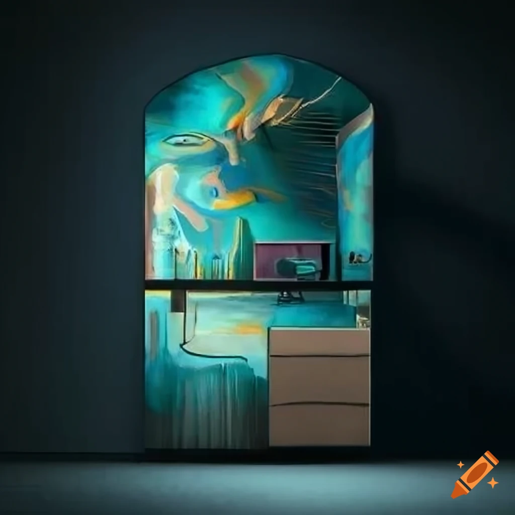 Modern 2d artist's studio on Craiyon