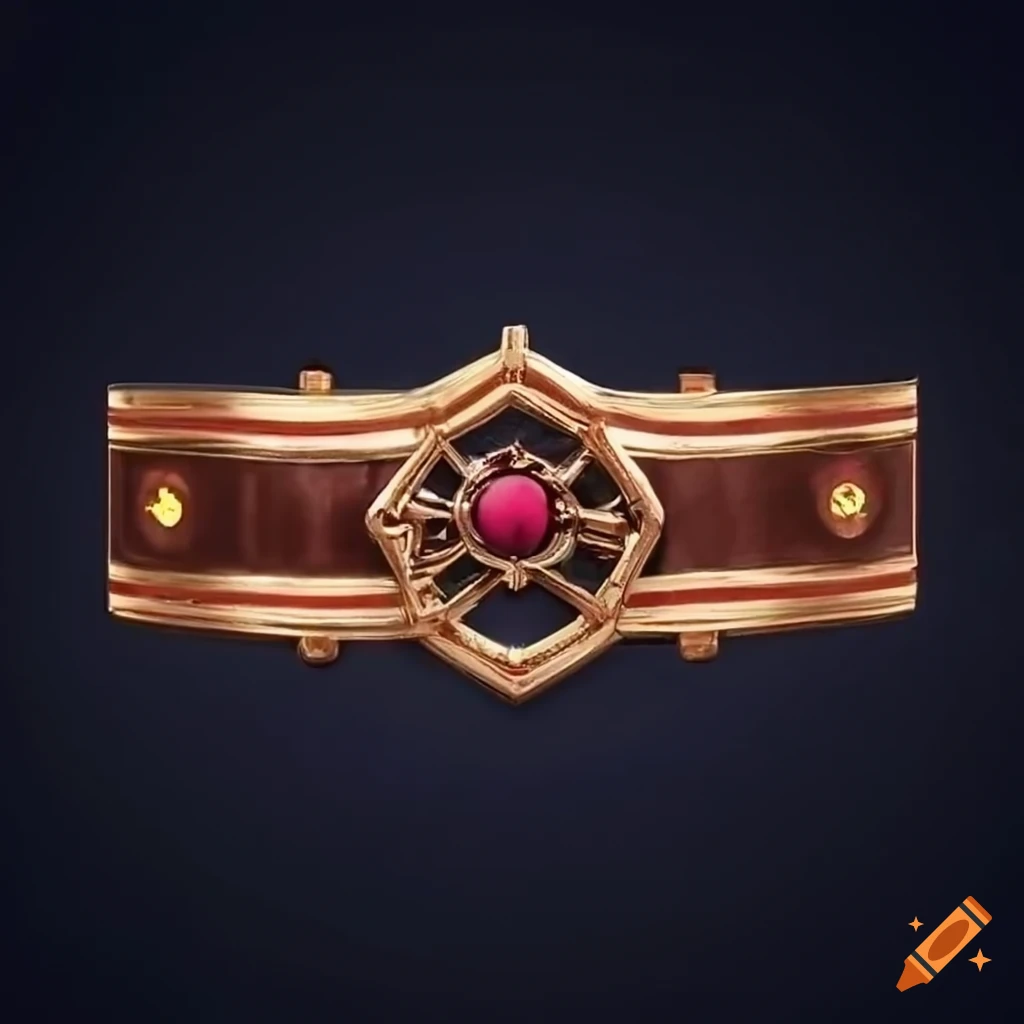 Front view of a noble magic belt on Craiyon