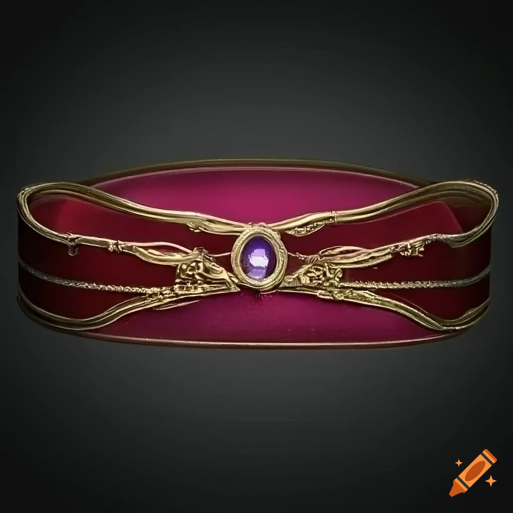 Front view of a noble magic belt on Craiyon