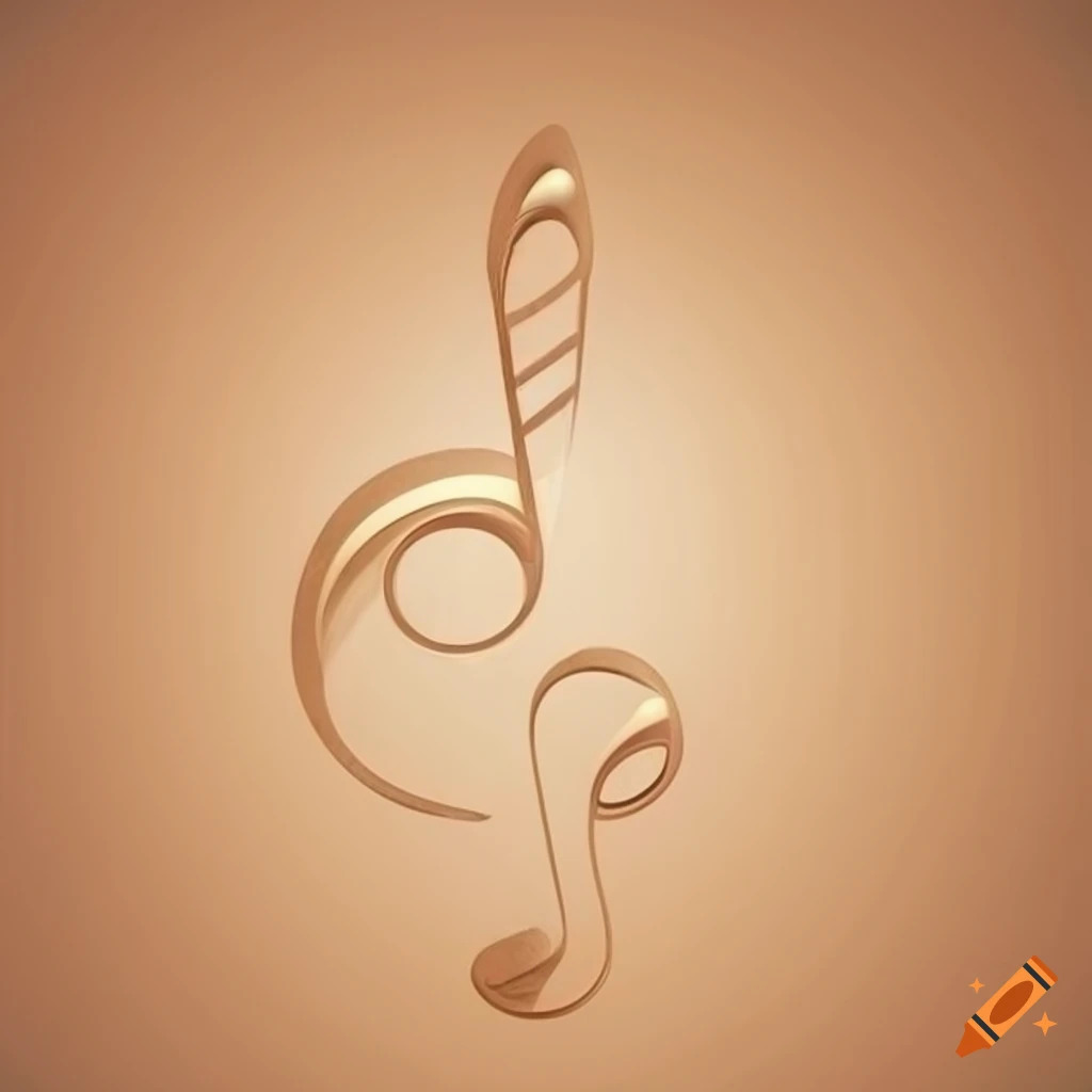 Beige texture with musical notes on Craiyon