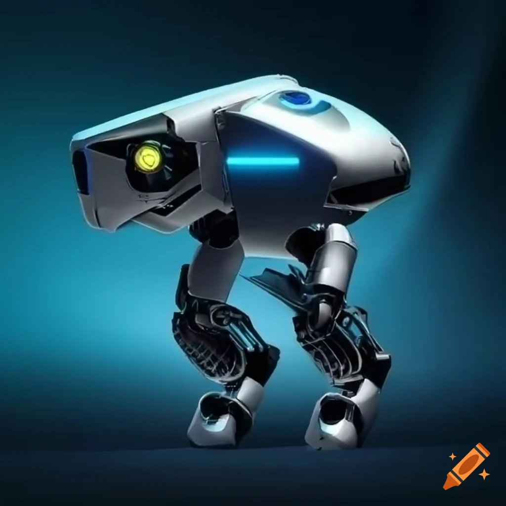 Two-legged hind robot on Craiyon