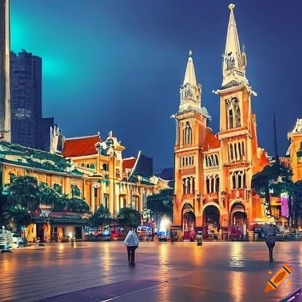 Hanoi city travel image on Craiyon