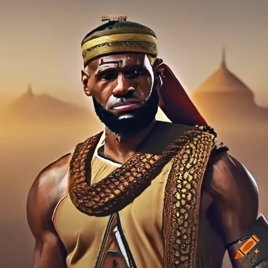 Middle eastern warrior in traditional garb in a desert landscape on Craiyon