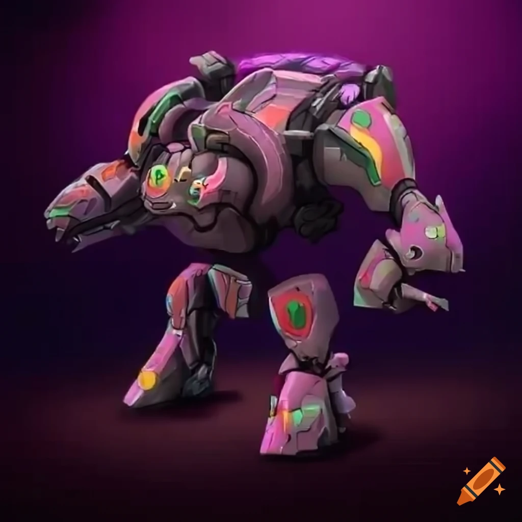 My little pony themed mech design on Craiyon