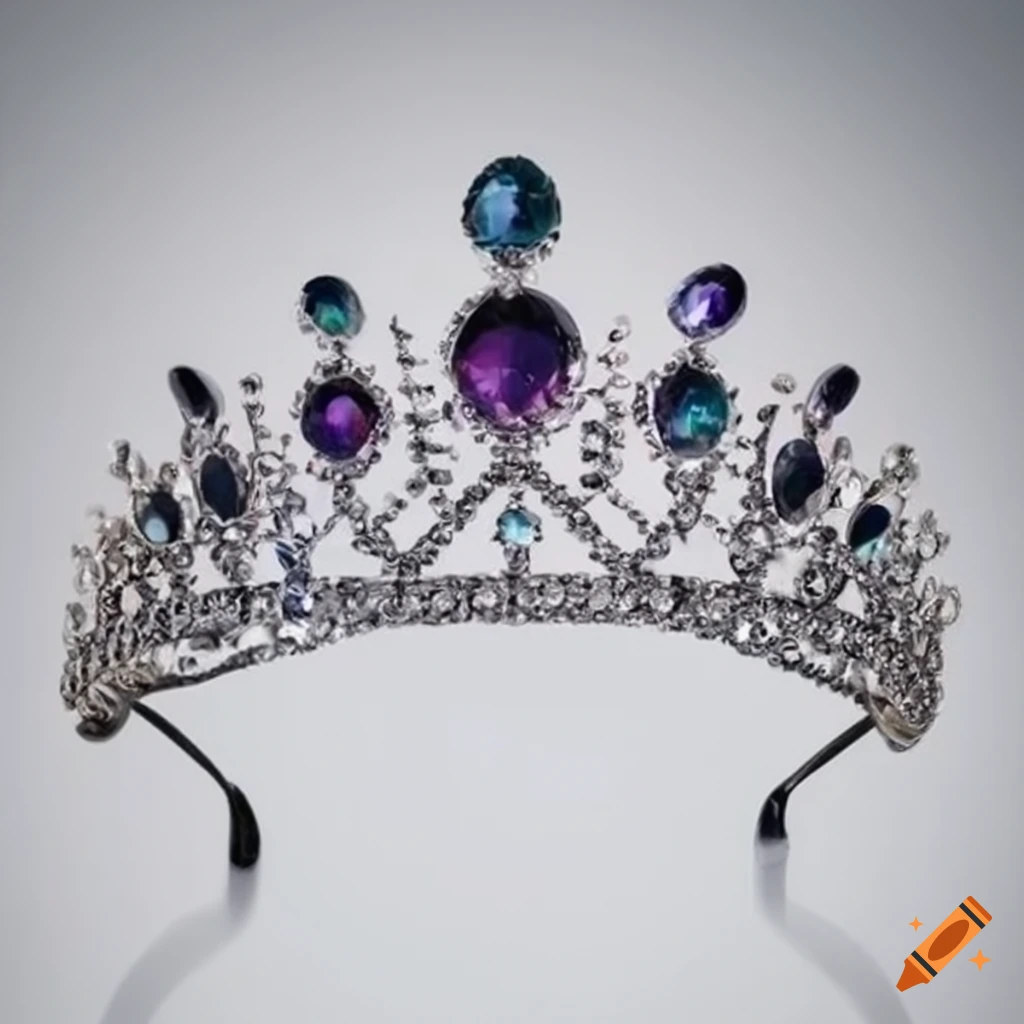 Silver tiara on Craiyon