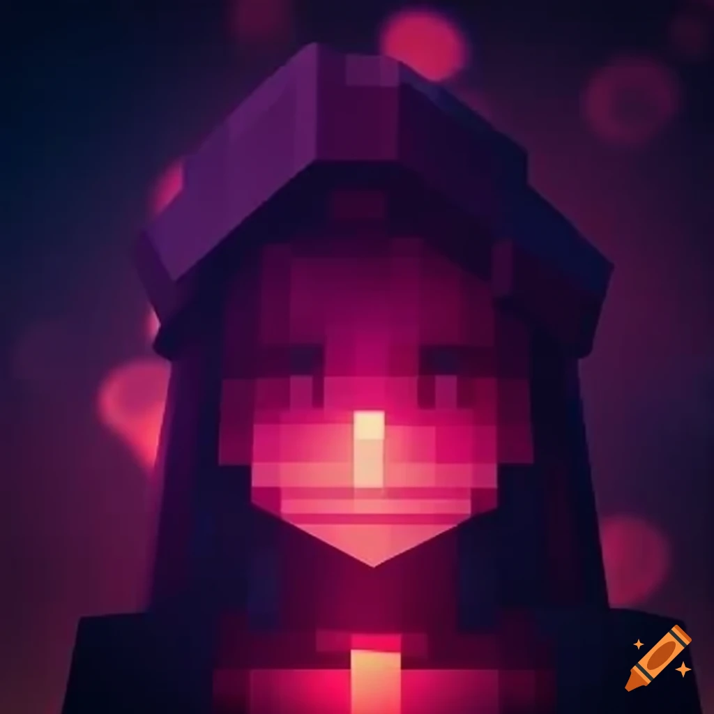 Minecraft avatar with roses on Craiyon