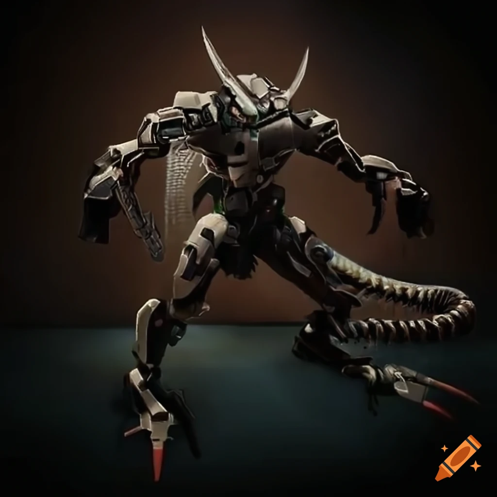 Mecha snake robot on Craiyon