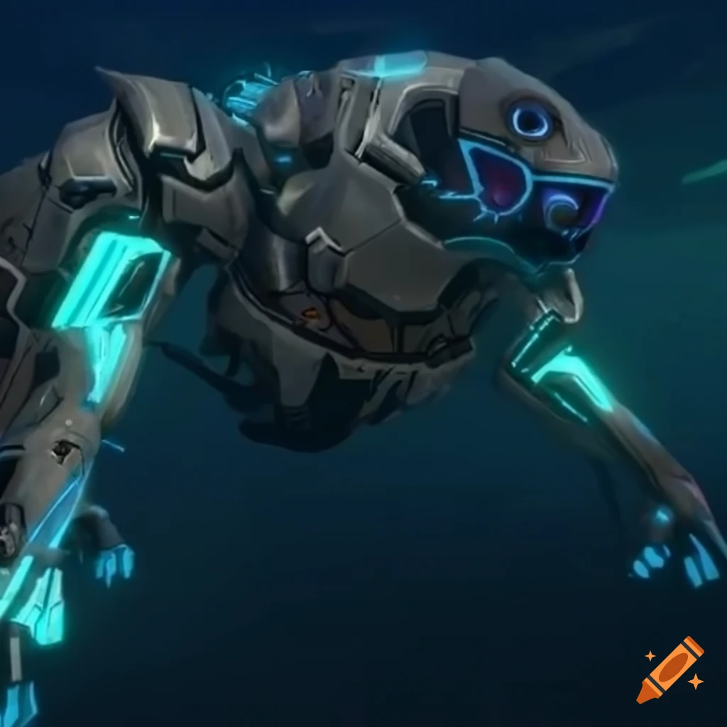Sleek and powerful mech suited up for action in the Subnautica series ...