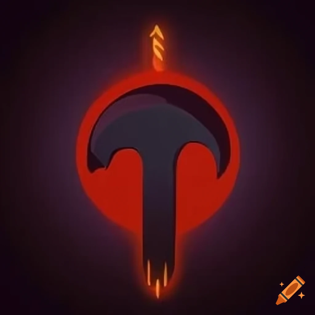 Stylized clan symbol with death rune yr similar to uchiha symbol on Craiyon