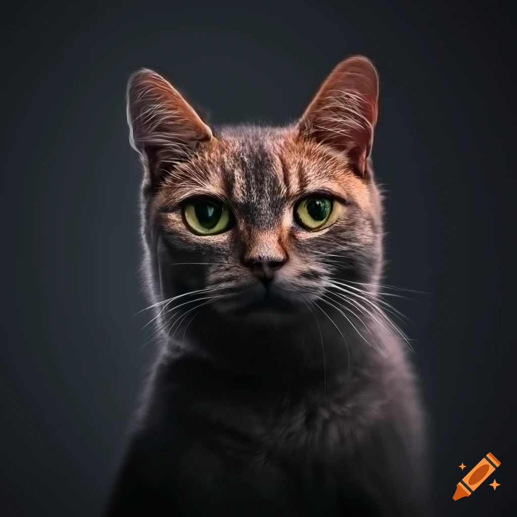 Psychedelic home with a relaxed cat in a visually relaxing 3000x3000px ...