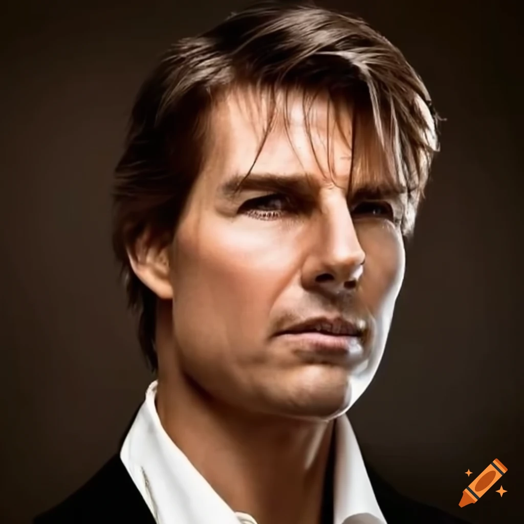 Model woman with actor tom cruise on Craiyon