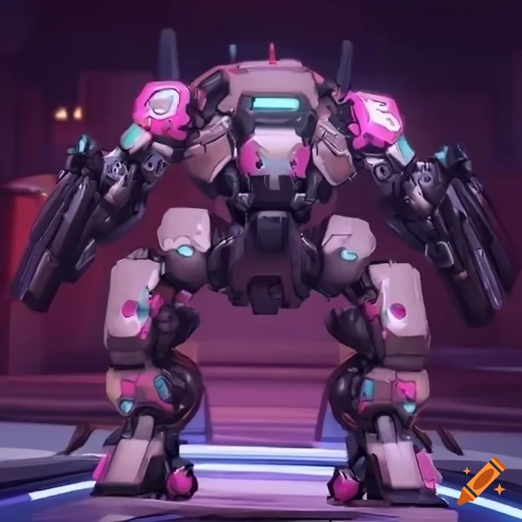 D.Va's glass-fronted Overwatch mech in epic futuristic 8k resolution on ...