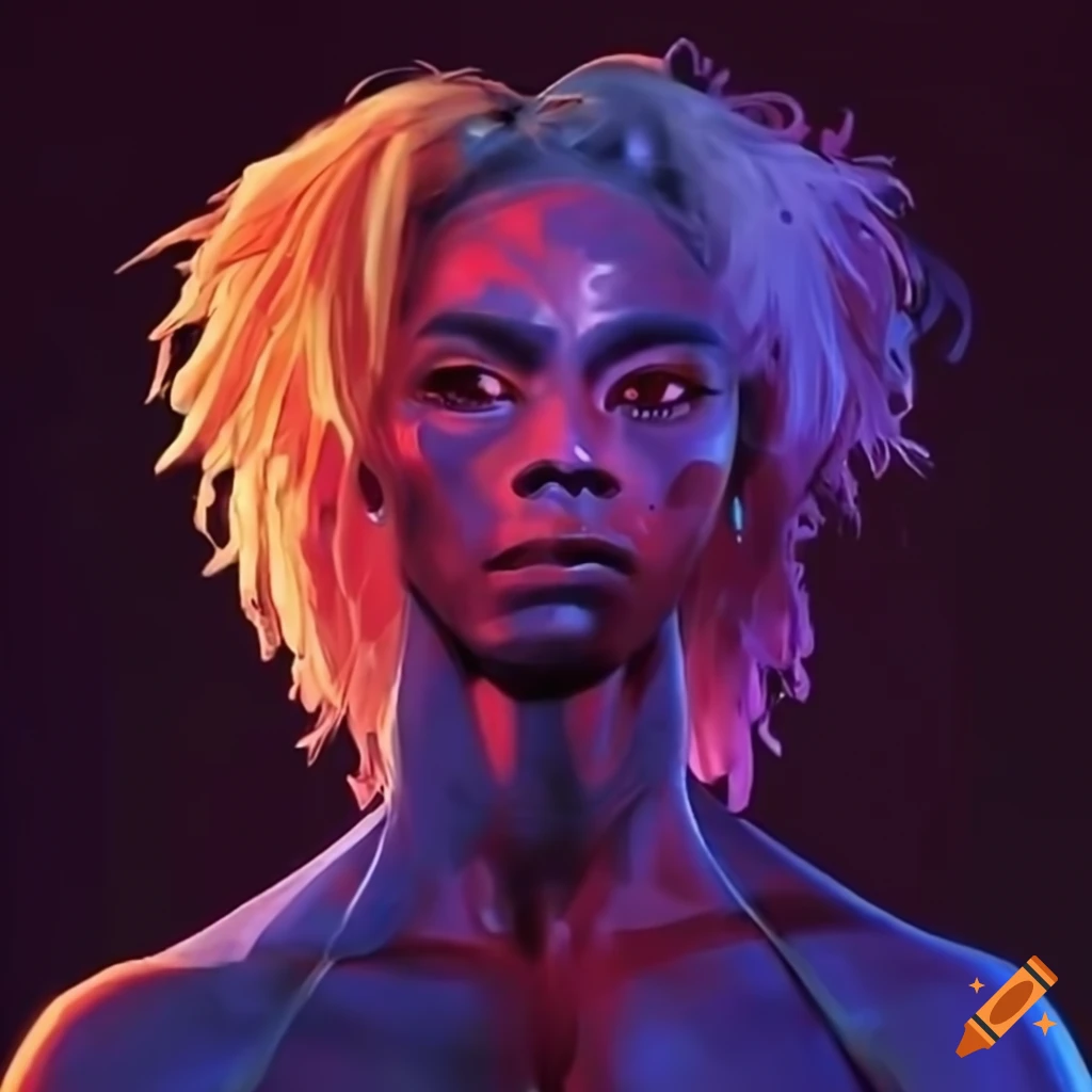 Close-up of a blooming flower on Craiyon