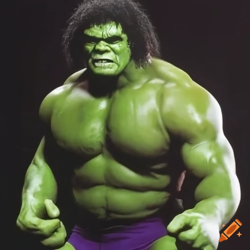 1990s wrestling champion poster of the incredible hulk on Craiyon