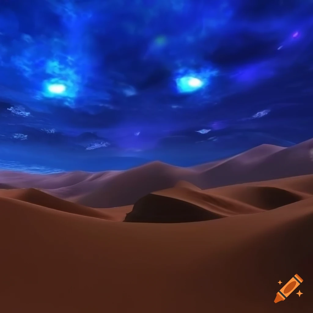 High-resolution 3d environment of the dazzling desert area from super ...