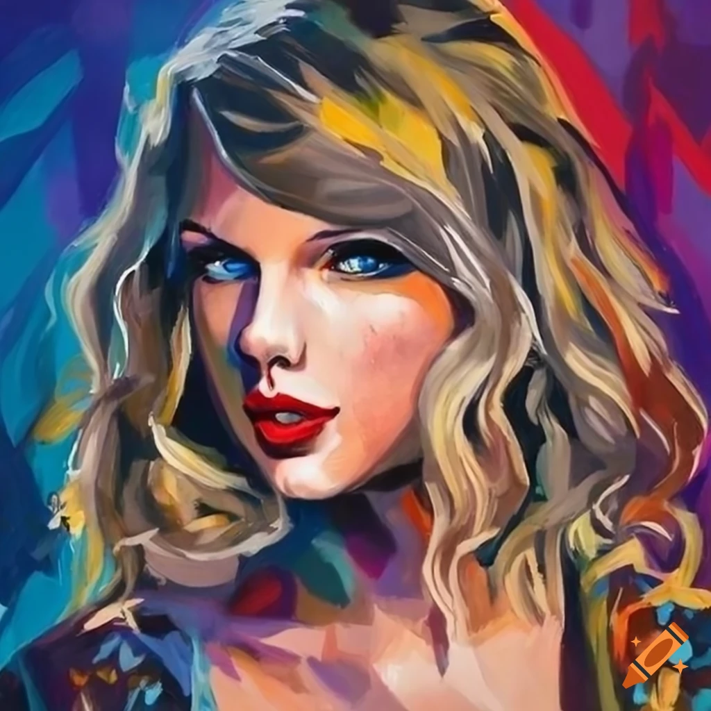Painting of taylor swift on Craiyon