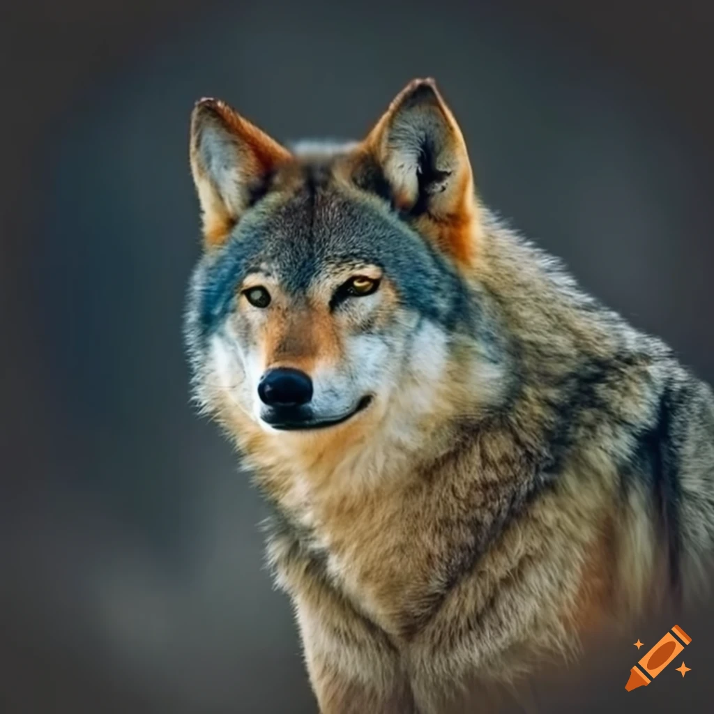 Sad and lonely wolf on Craiyon