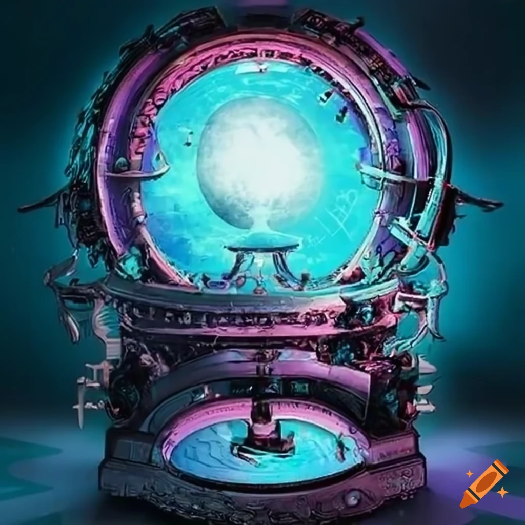 Magnificent time-traveling machine created by a brilliant scientist on ...