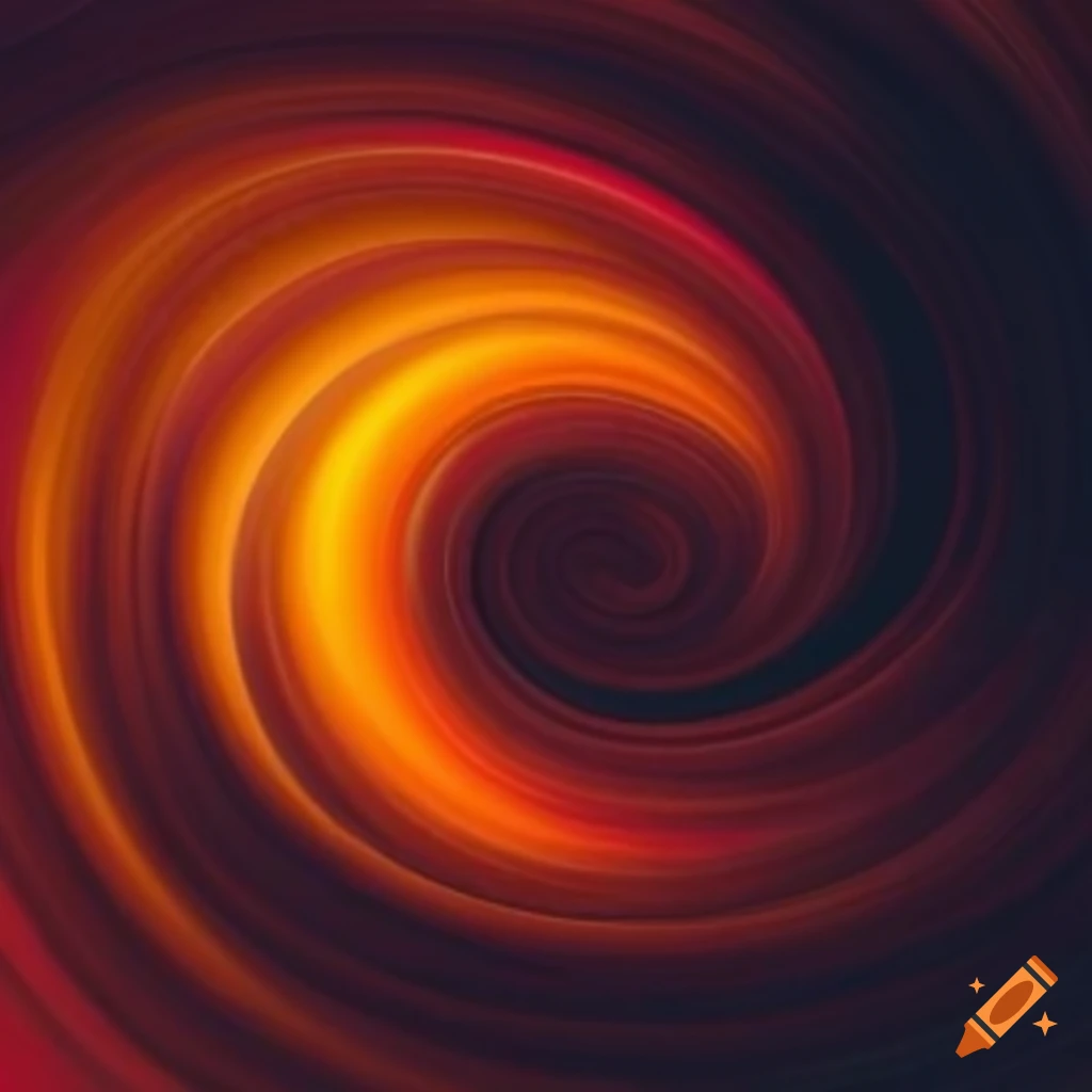 Dark orange space swirl on Craiyon