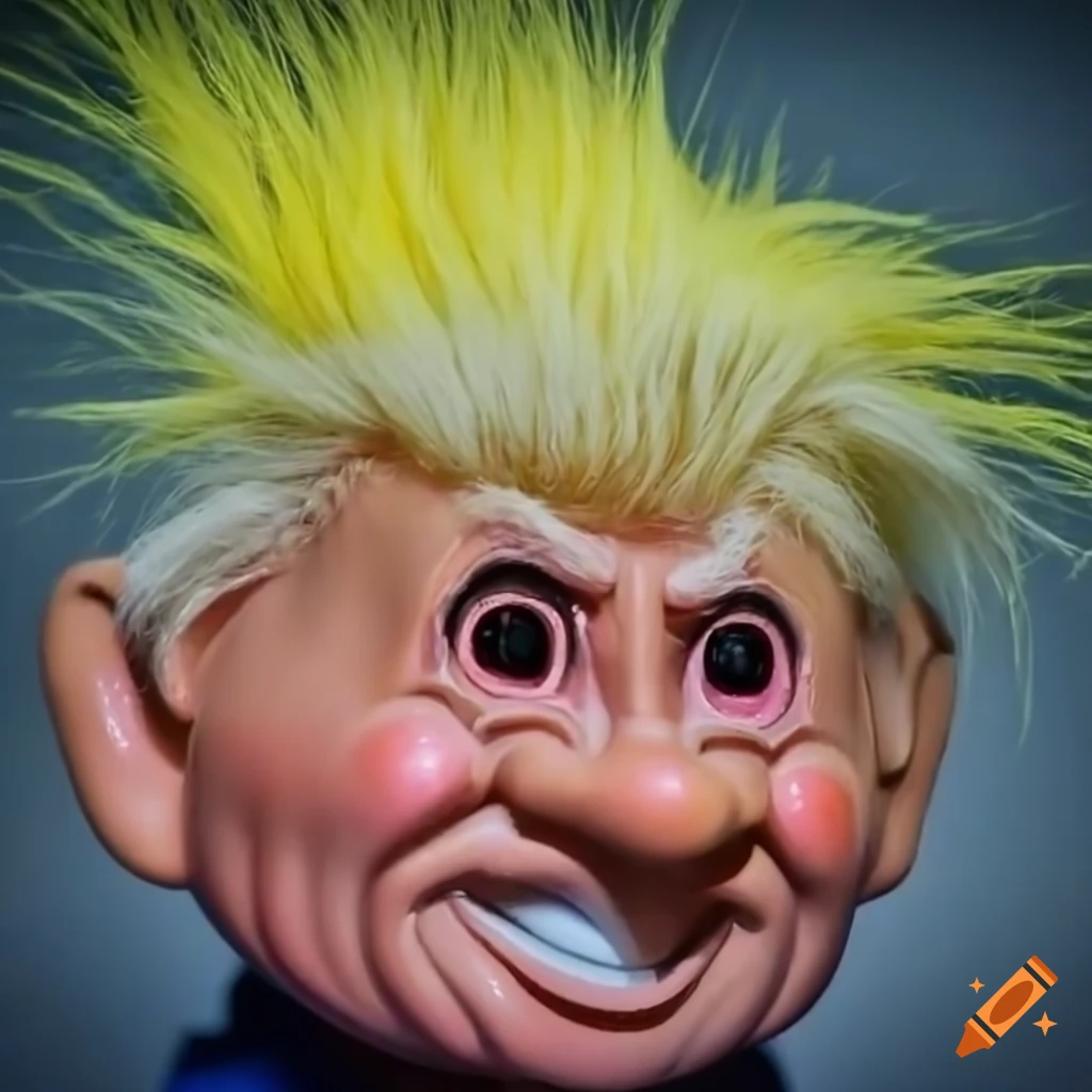 Satirical and detailed Donald Trump troll doll in 64k resolution on Craiyon