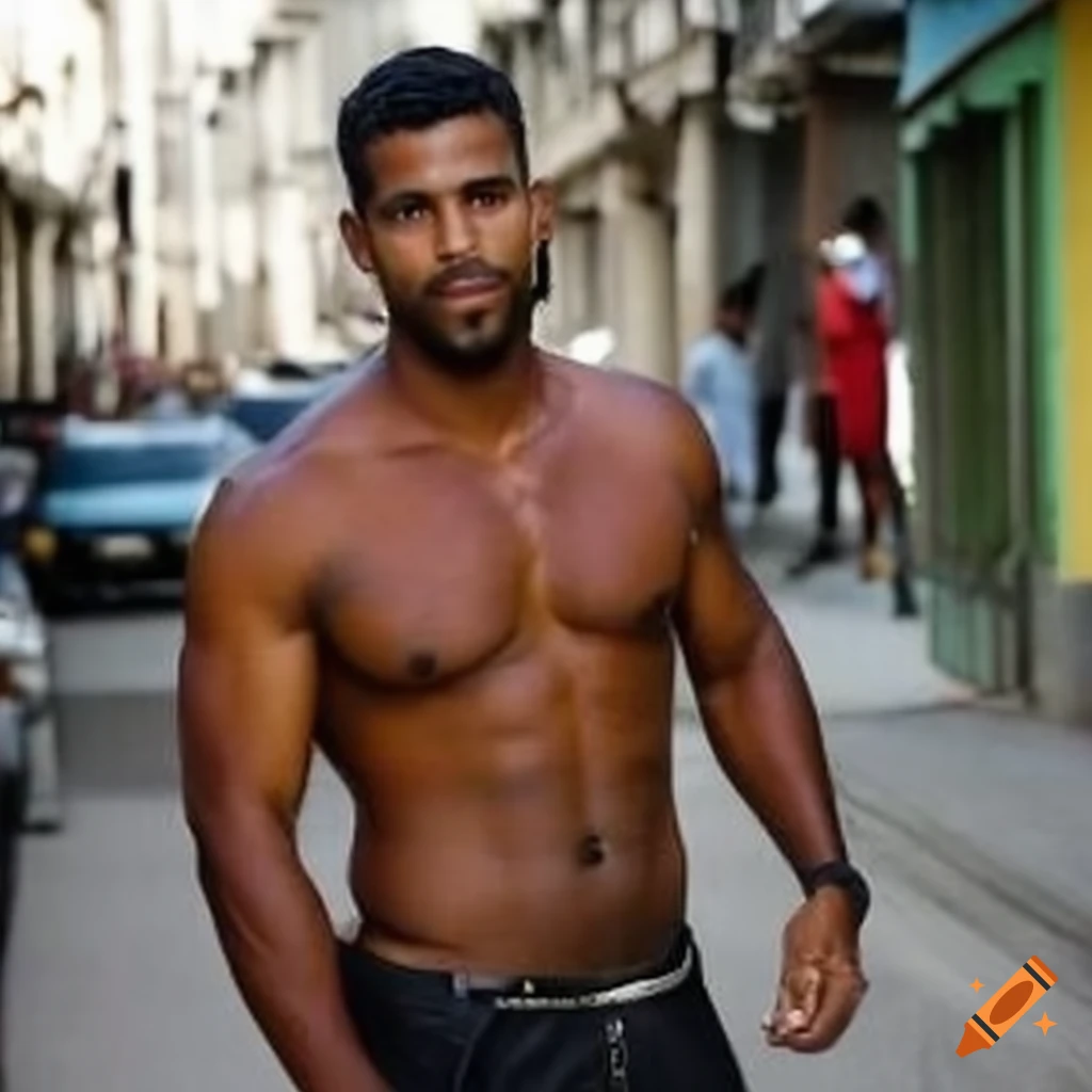 Cuban man in casual clothes on Craiyon