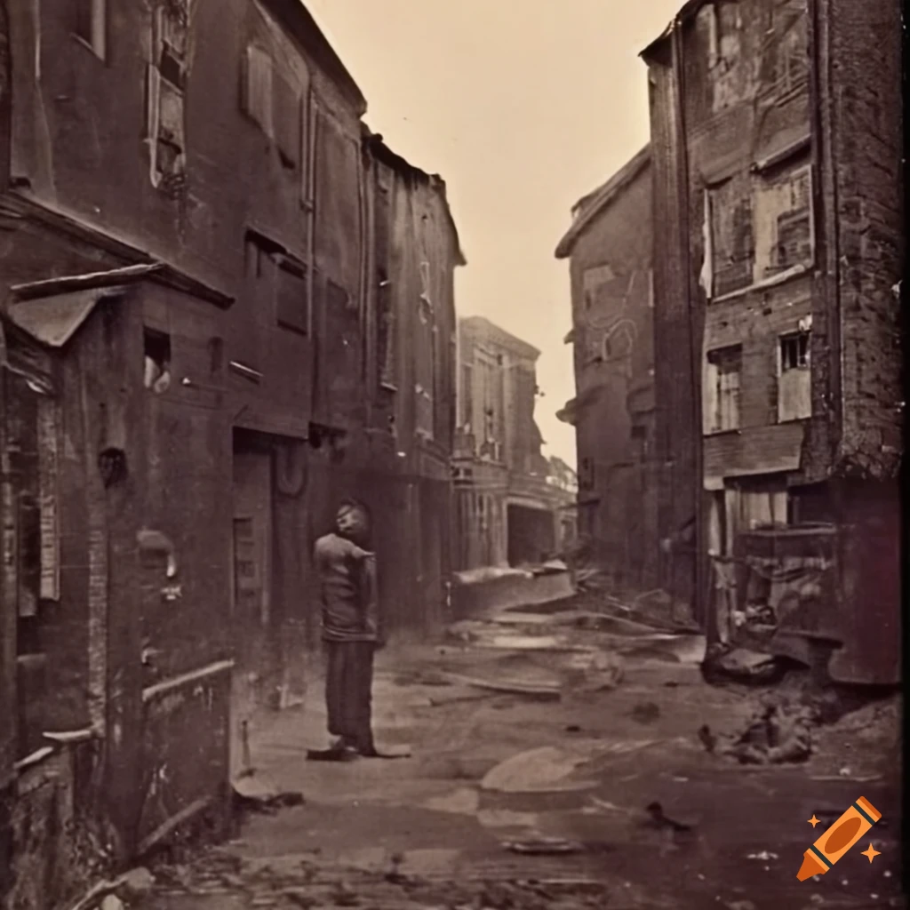 Authentic 1890s photo from city slums by jacob riis on Craiyon