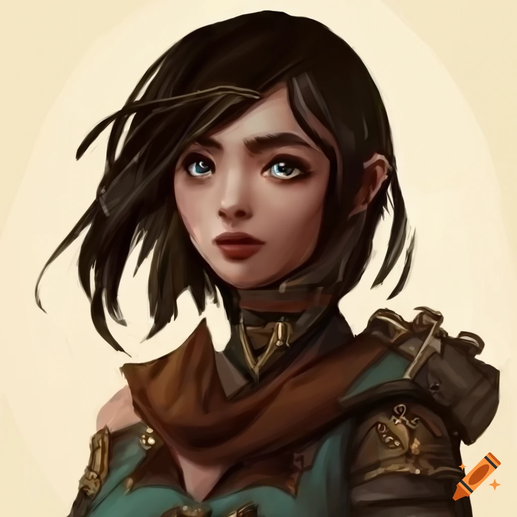 Asian dnd girl adventurer on Craiyon