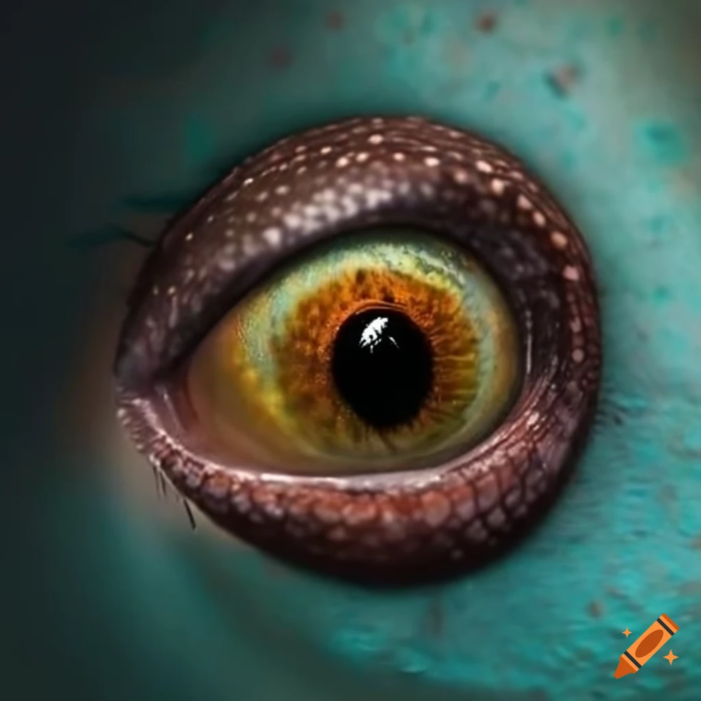 Animated lizard eye on Craiyon