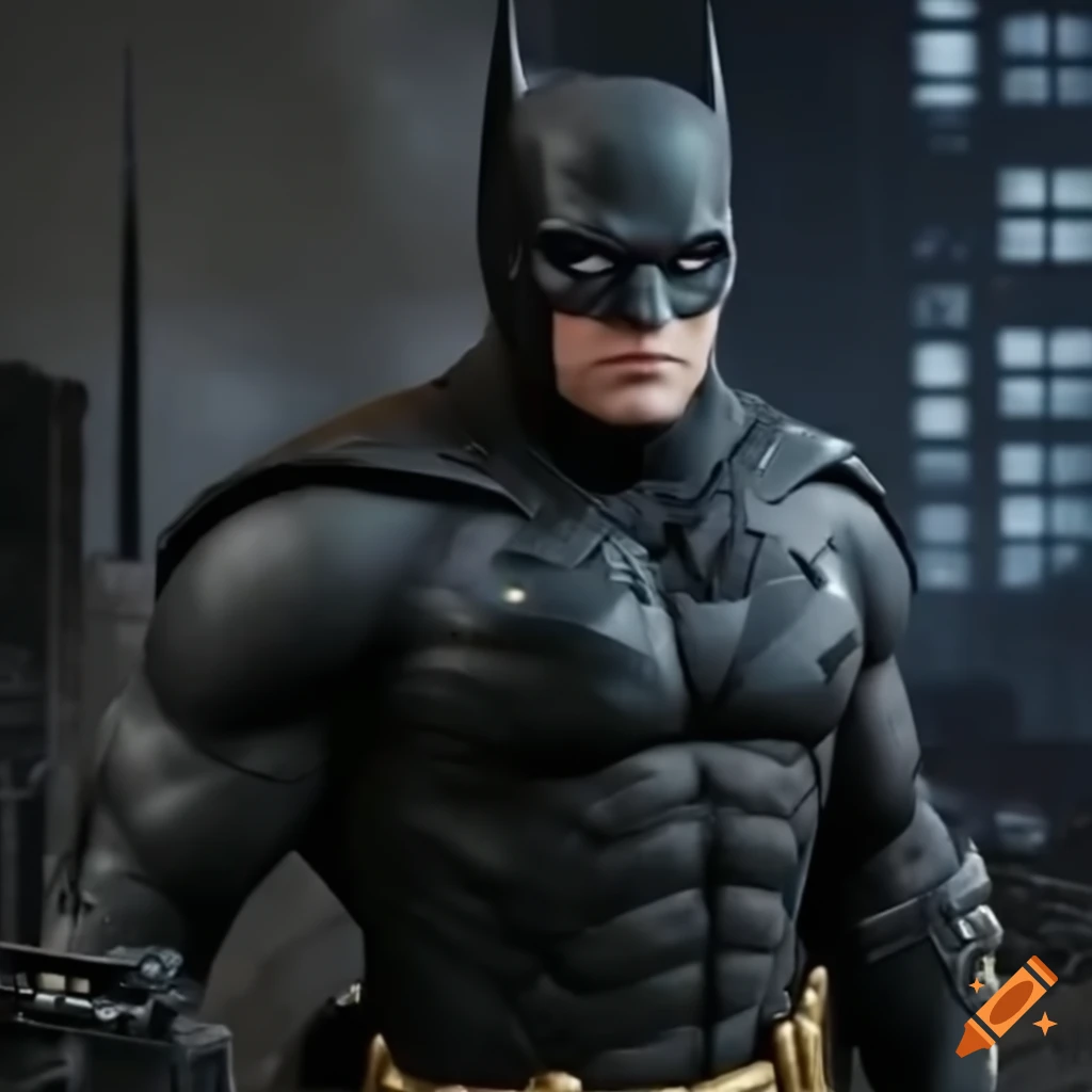 Batman in gotham city rendered in unreal engine 5 on Craiyon