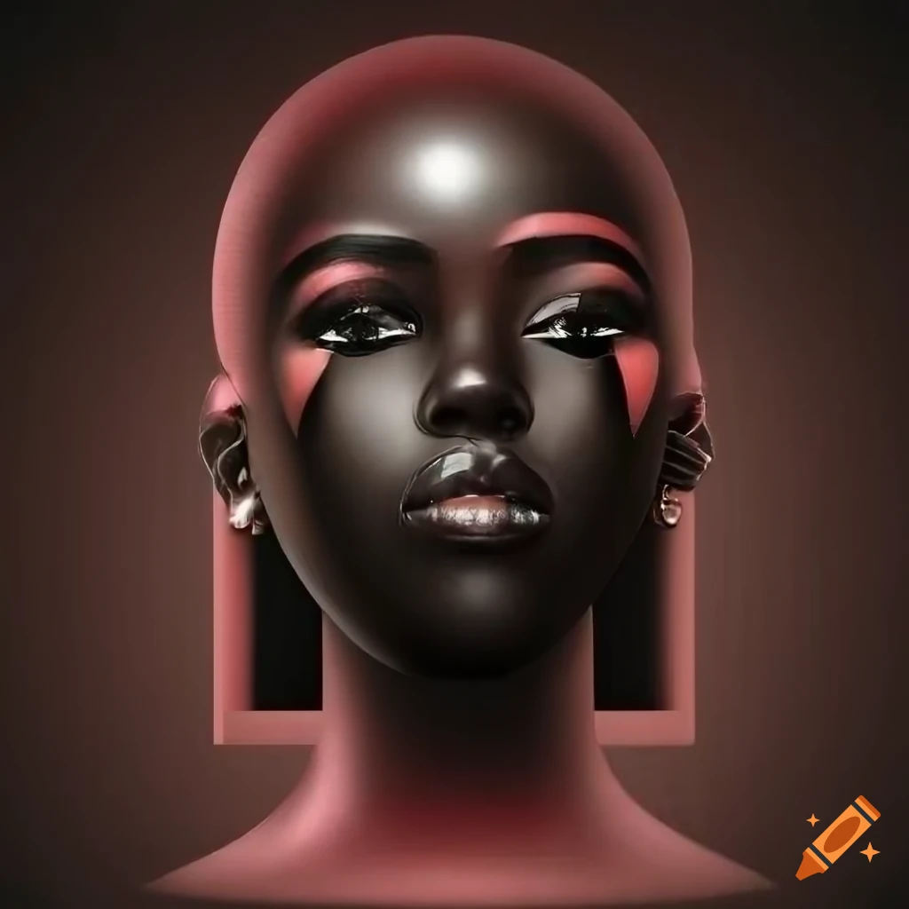 Abstract art of a woman in cubic form on Craiyon