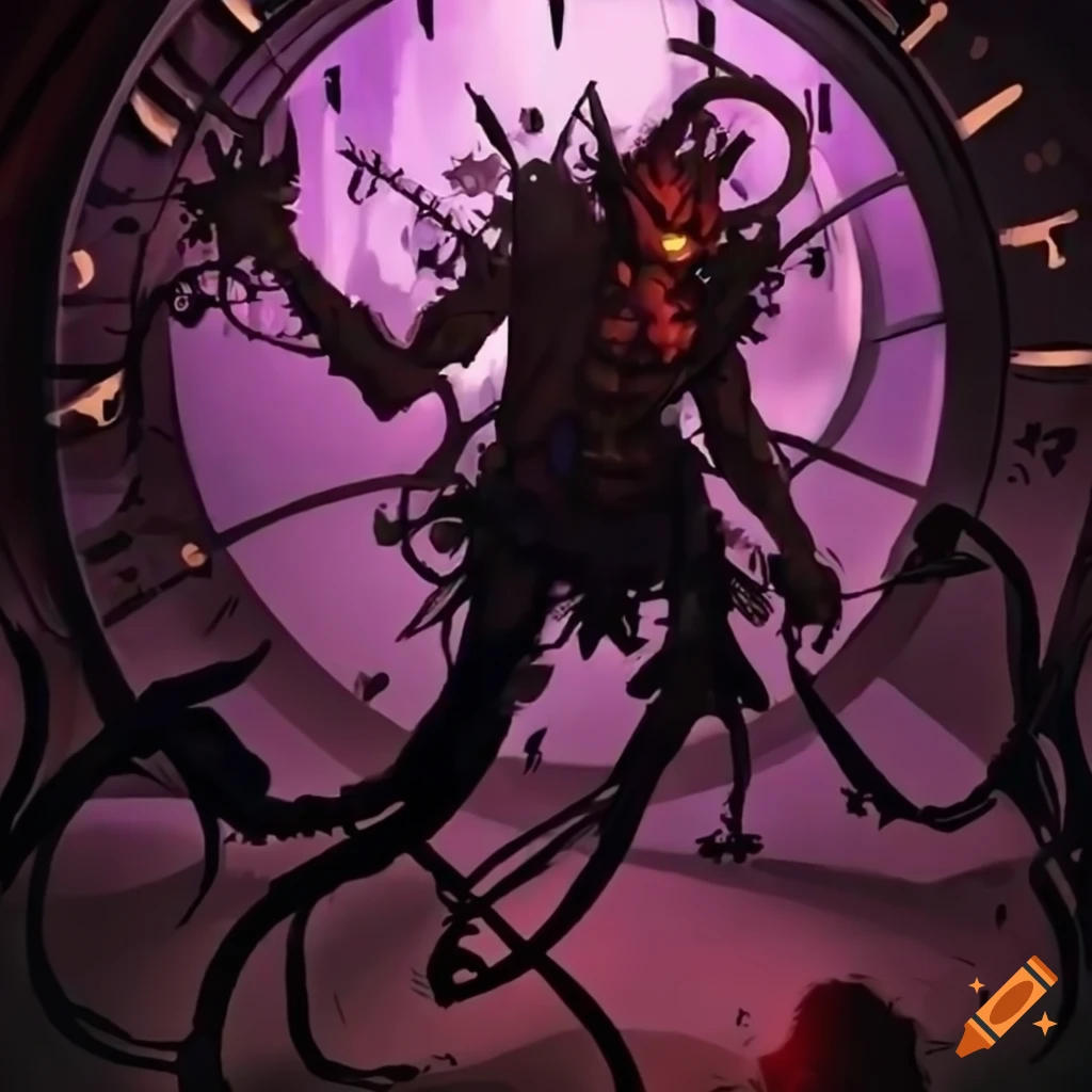 Clock demon on Craiyon